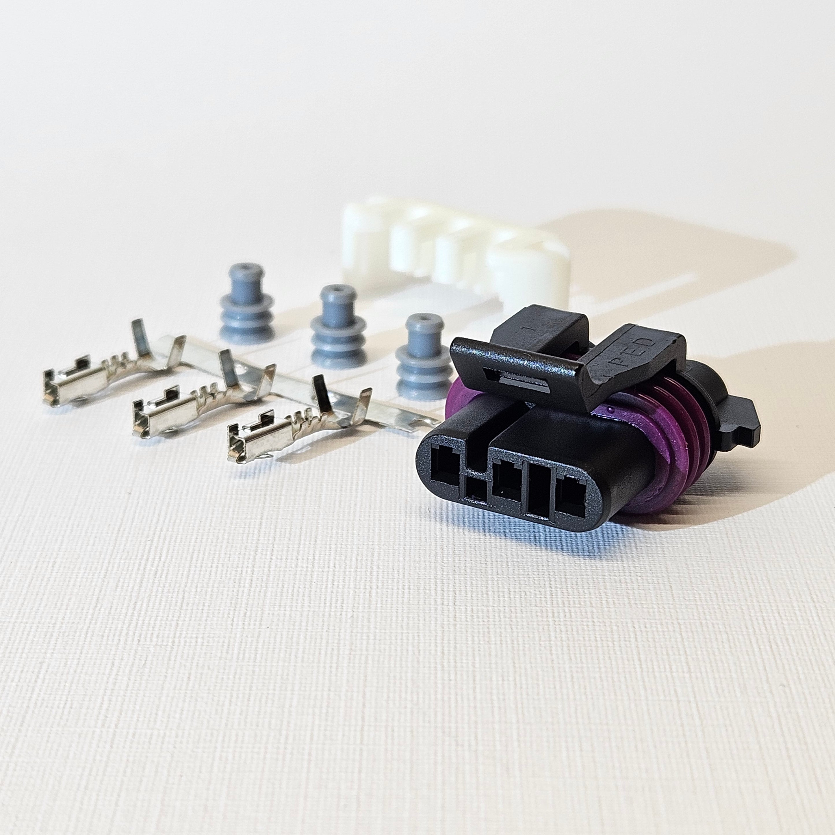 Connector kit - suit LS3 cam position sensor (black) – Rapid Performance