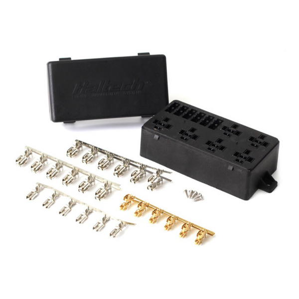 Haltech 6 circuit fuse / relay box with lid – Rapid Performance